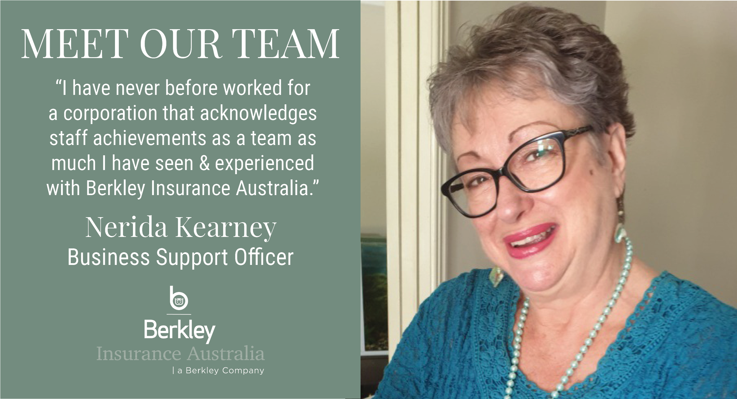 Meet Our Local Team | Nerida Kearney - Berkley AUS