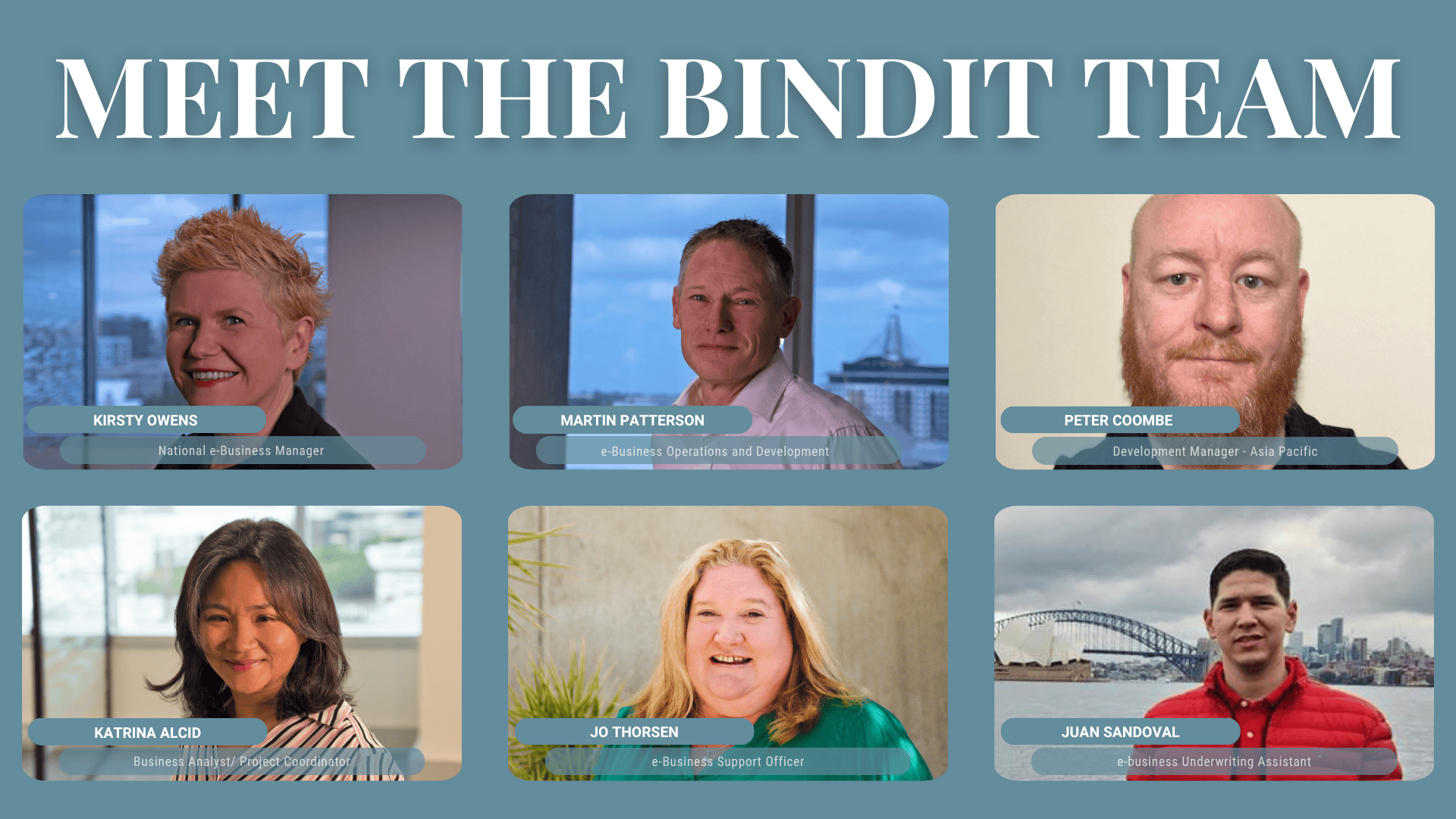 Meet the bindIT Team - Berkley AUS